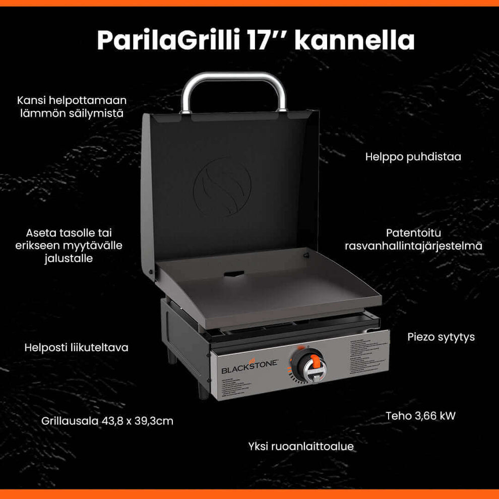 Blackstone 17'' kaasukäyttöinen ParilaGrilli